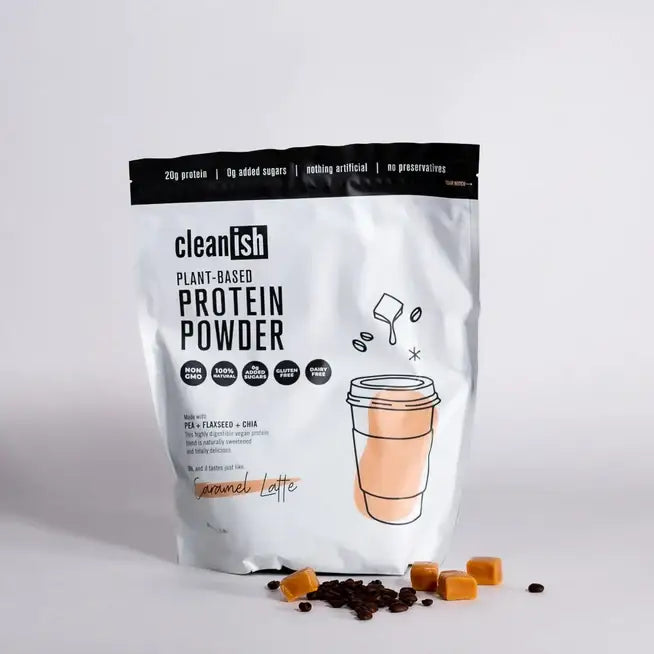 Caramel Latte Plant-Based Protein Powder – Cleanish