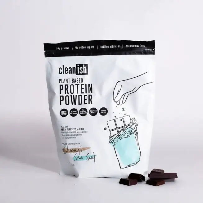 Chocolate Sea Salt Plant-Based Protein Powder – Cleanish
